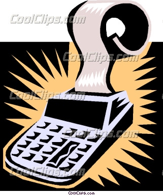Accounting clipart adding machine, Accounting adding machine ...
