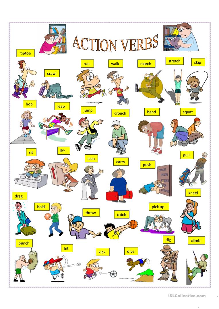 Action clipart verb, Action verb Transparent FREE for download on ...