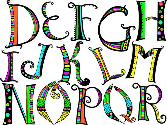 Alphabet clipart doodle, Picture #41276 alphabet clipart doodle