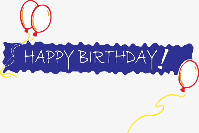 Blue clipart happy birthday, Blue happy birthday Transparent FREE for ...