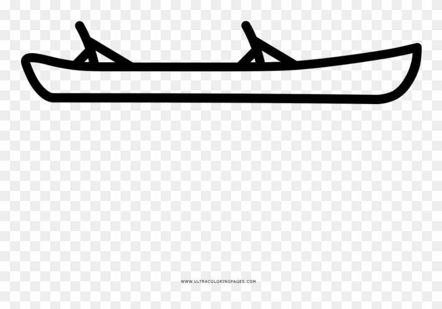 Canoe clipart coloring page, Canoe coloring page Transparent FREE for ...