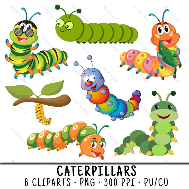 Caterpillar clipart cute, Caterpillar cute Transparent FREE for ...