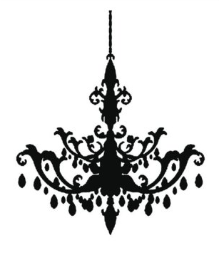 Chandelier clipart outline, Chandelier outline Transparent FREE for ...