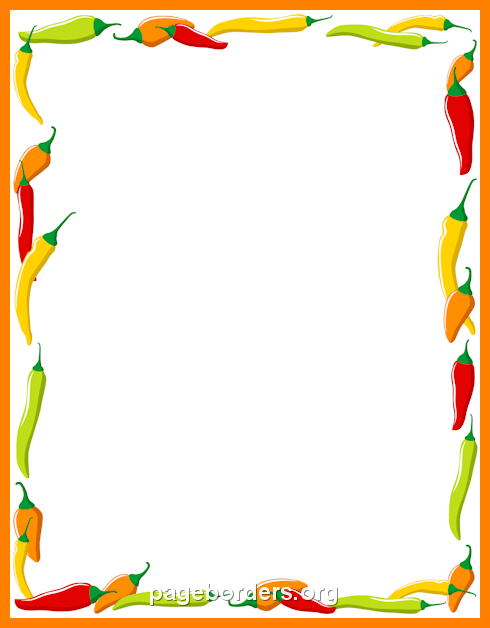 Chili clipart border, Chili border Transparent FREE for download on ...