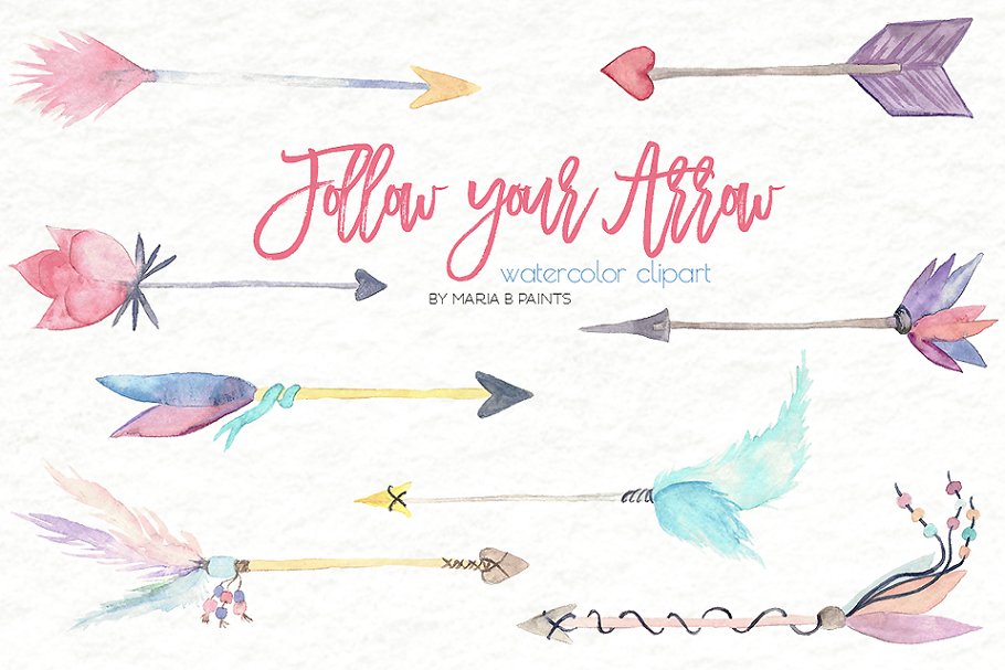 Clipart arrows watercolor, Picture #2371172 clipart arrows watercolor