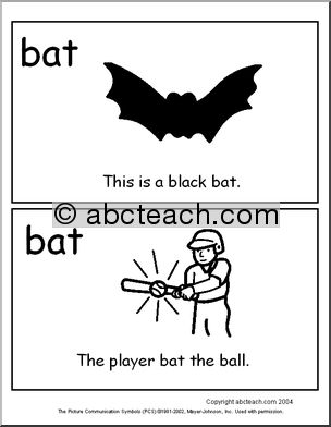 Clipart bat homonyms, Clipart bat homonyms Transparent FREE for ...