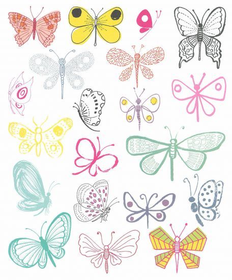 Clipart butterfly doodle, Clipart butterfly doodle Transparent FREE for ...