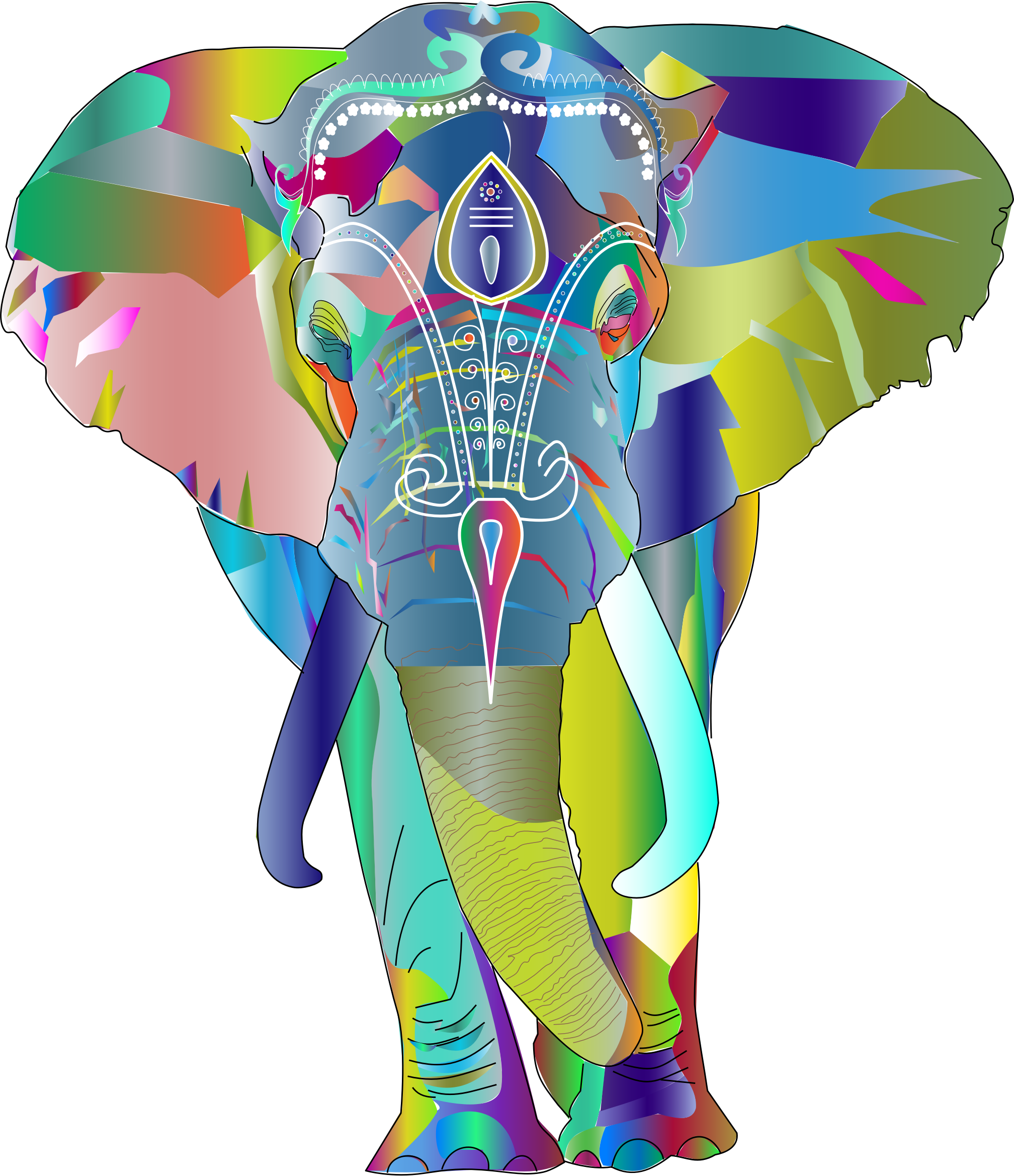 Elephants clipart rainbow, Elephants rainbow Transparent FREE for ...
