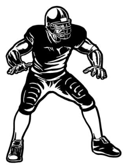Clipart football linebacker, Clipart football linebacker Transparent ...