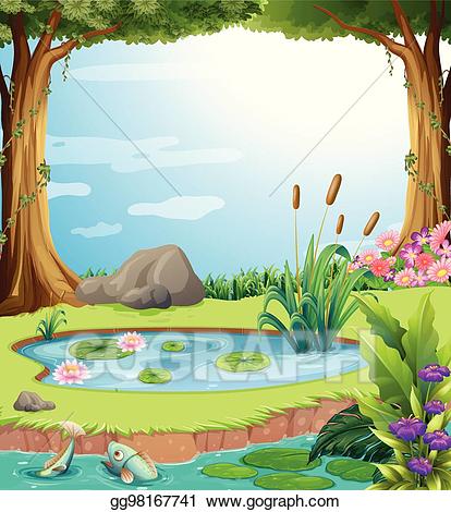 Clipart forest pond, Clipart forest pond Transparent FREE for download ...