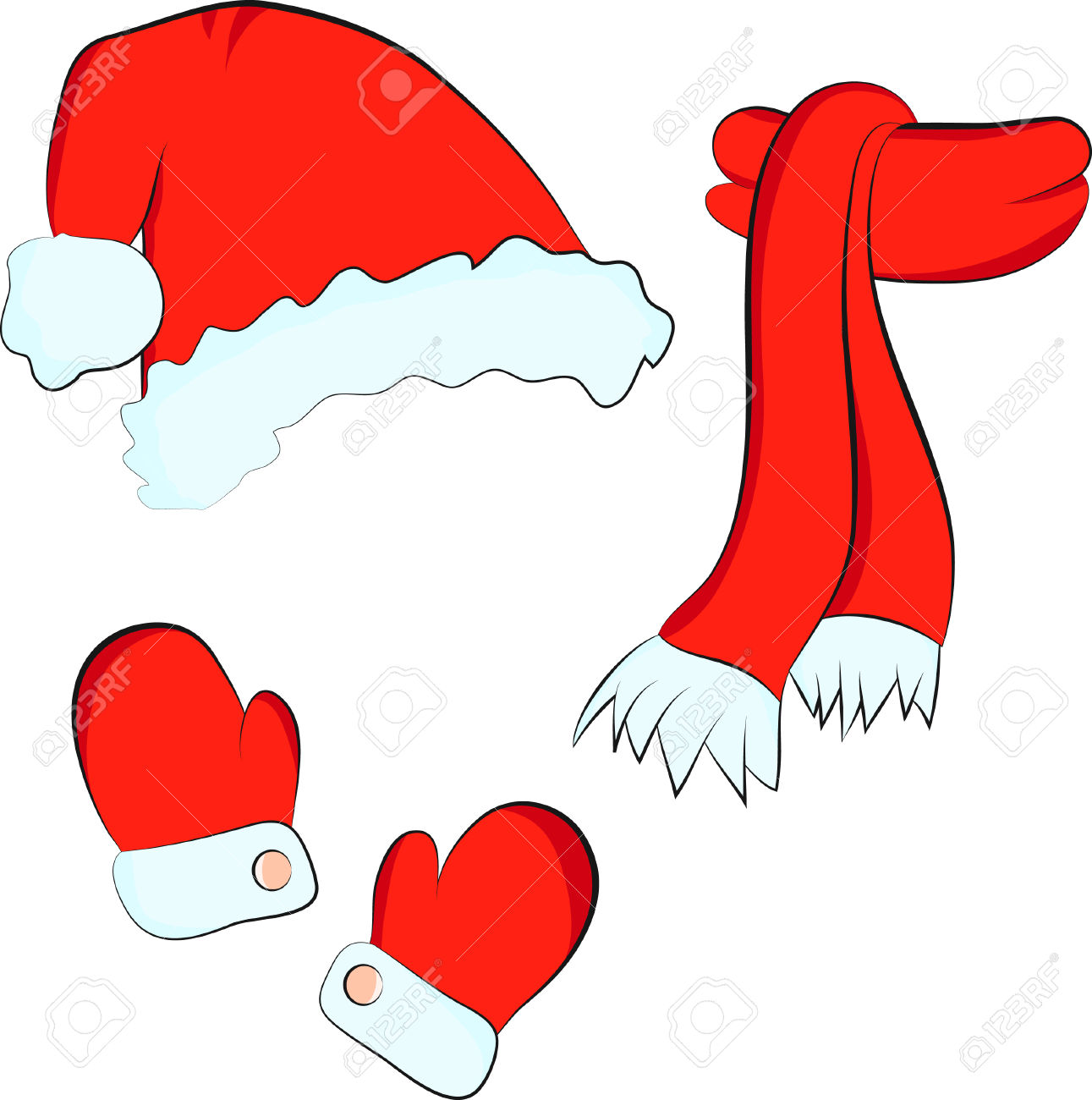 Mittens clipart santa, Mittens santa Transparent FREE for download on ...