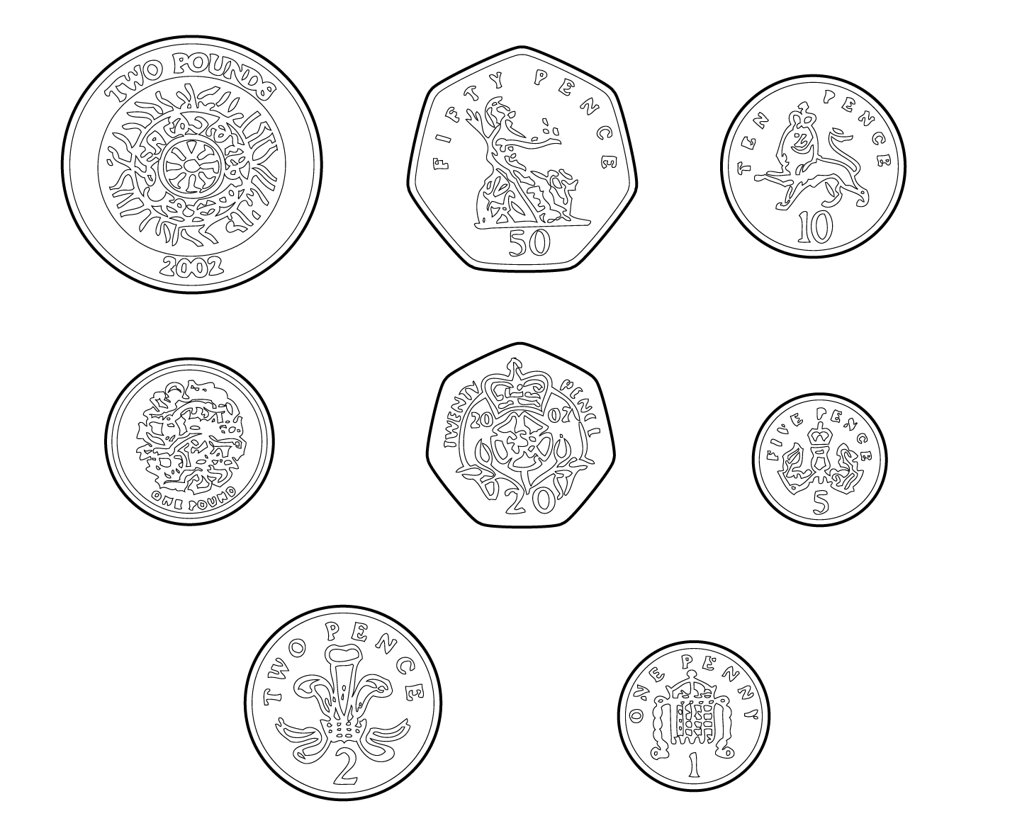 Coin Clipart Outline Picture 752370 Coin Clipart Outline