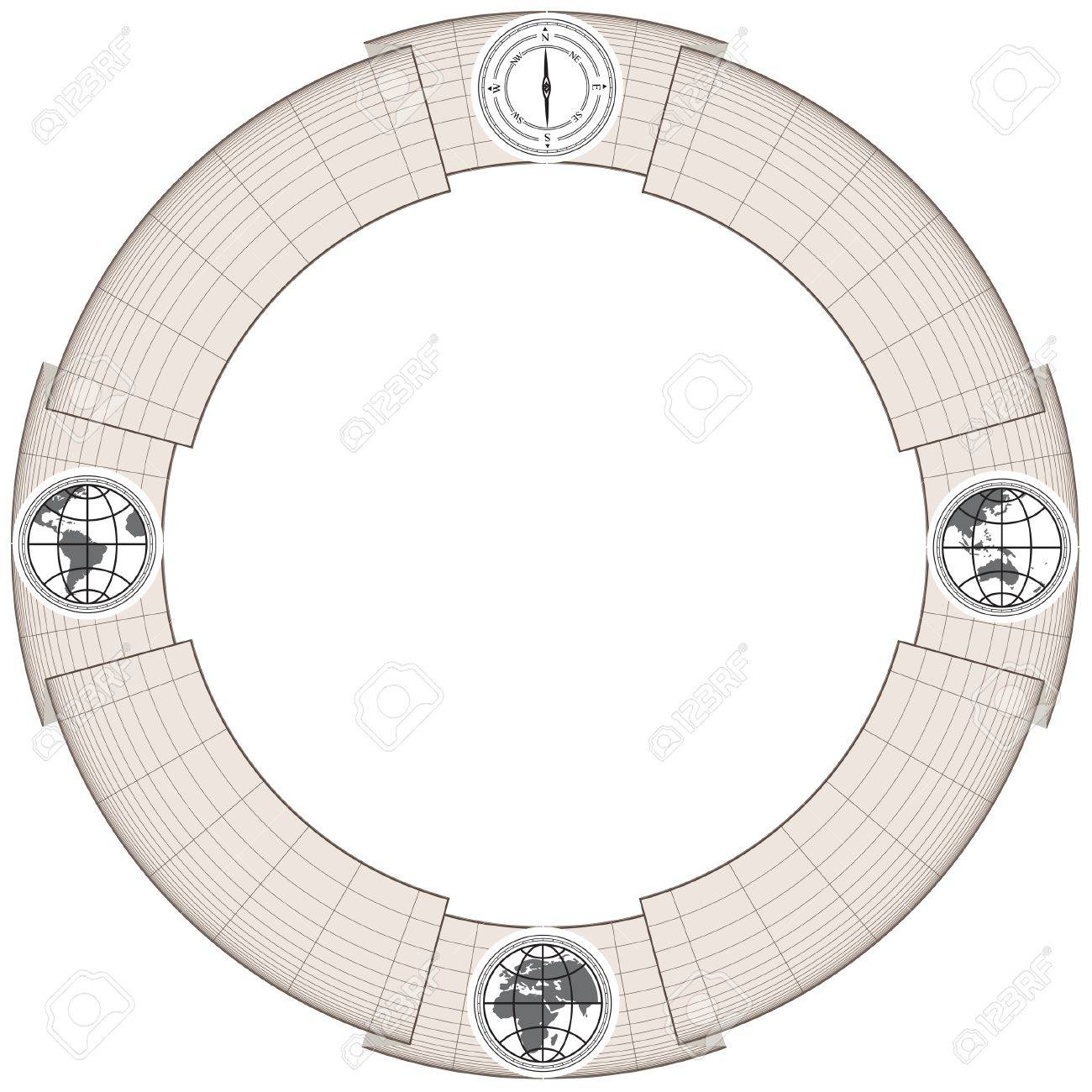 Compass clipart border, Compass border Transparent FREE for download on ...