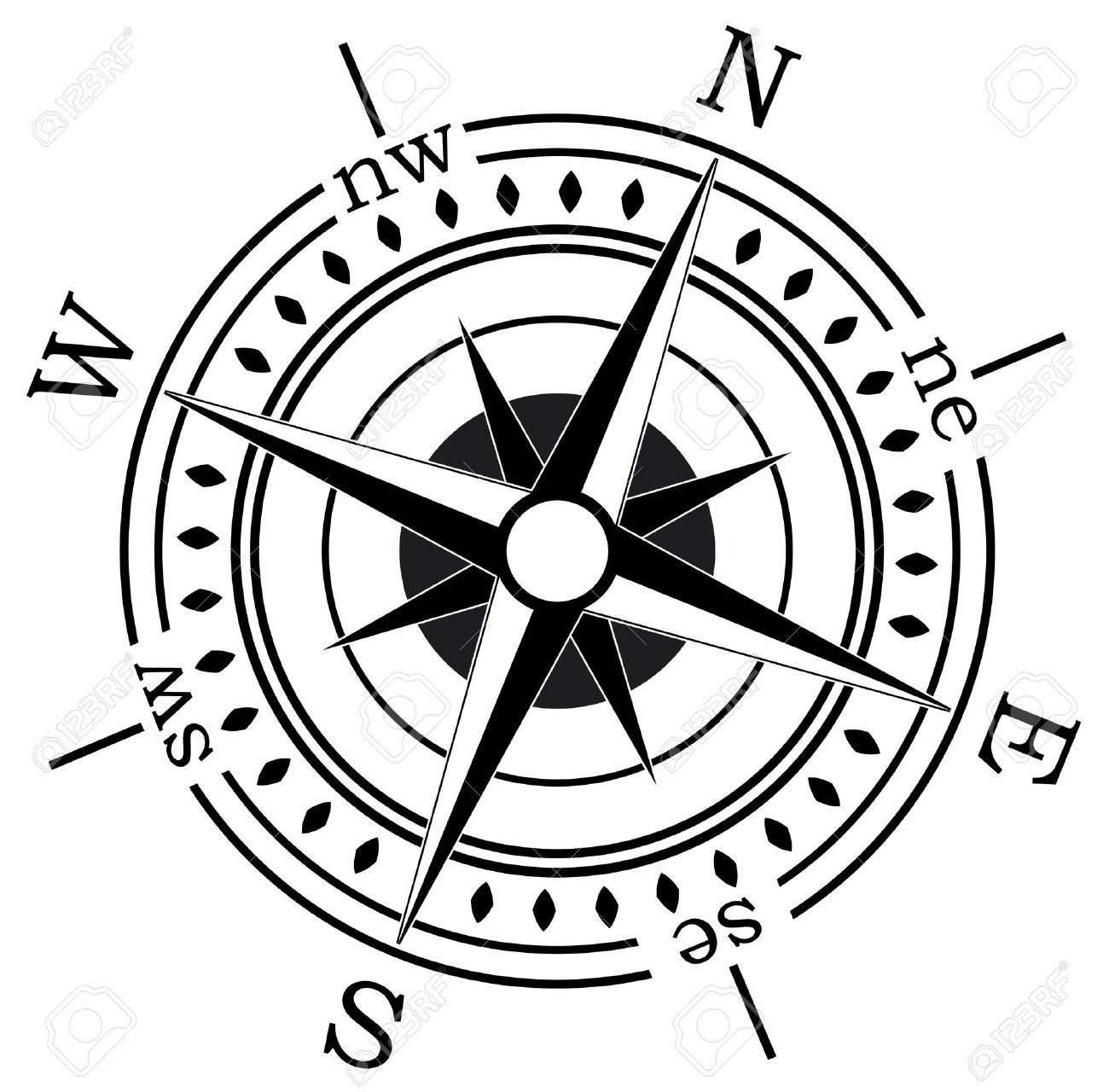Compass clipart plain, Compass plain Transparent FREE for download on ...