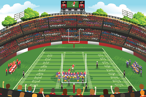 Football Stadium Crowd Clipart