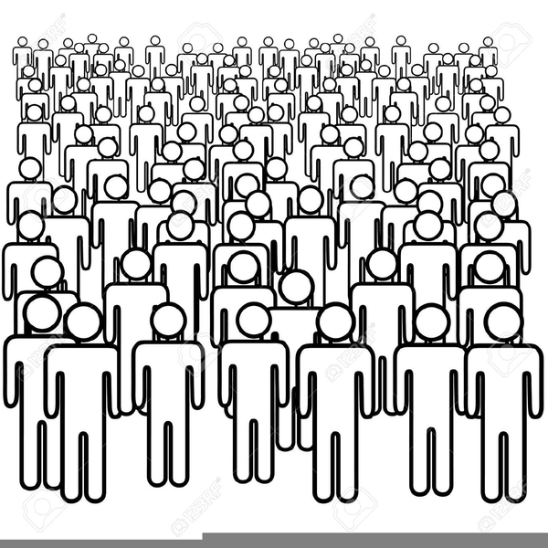 Crowd clipart outline, Crowd outline Transparent FREE for download on ...