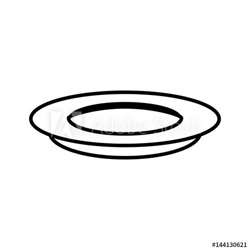 Dish clipart plate outline, Picture #2608260 dish clipart plate outline