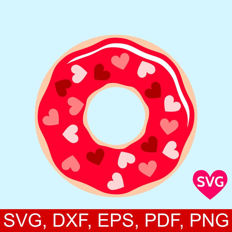 Donut clipart valentines, Donut valentines Transparent FREE for ...