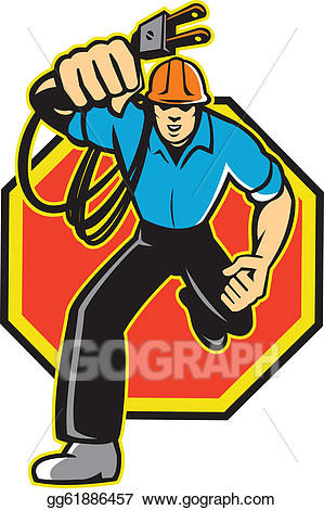 Electrician clipart electrical worker, Electrician electrical worker ...