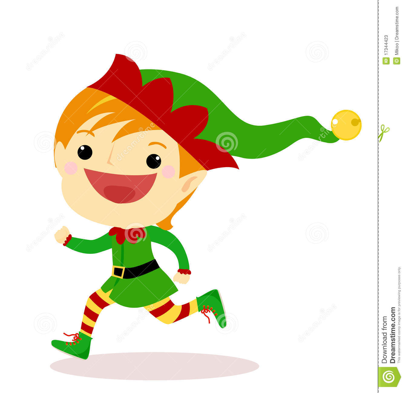 Elf clipart running, Elf running Transparent FREE for download on ...