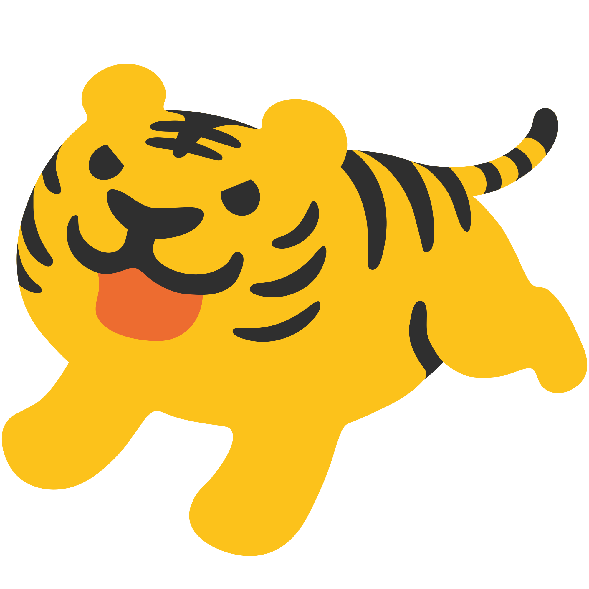 Emoji clipart tiger, Emoji tiger Transparent FREE for download on ...