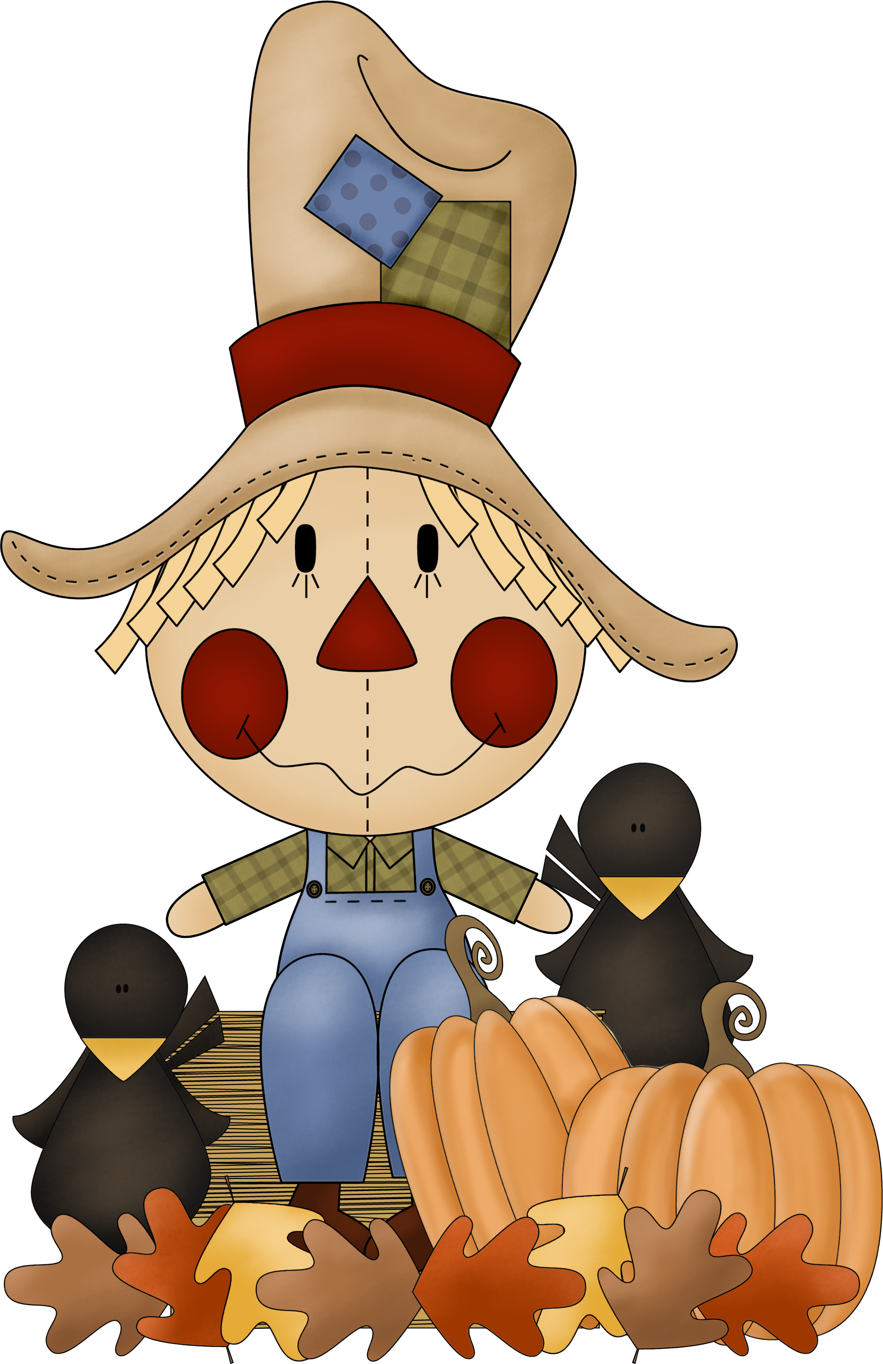 Scarecrow clipart autumn winter, Scarecrow autumn winter Transparent ...