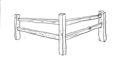 Fence clipart split rail fence, Fence split rail fence Transparent FREE ...