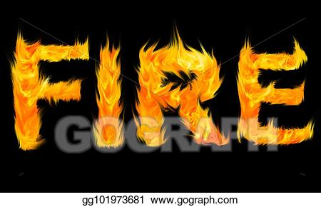Fire clipart word, Fire word Transparent FREE for download on ...