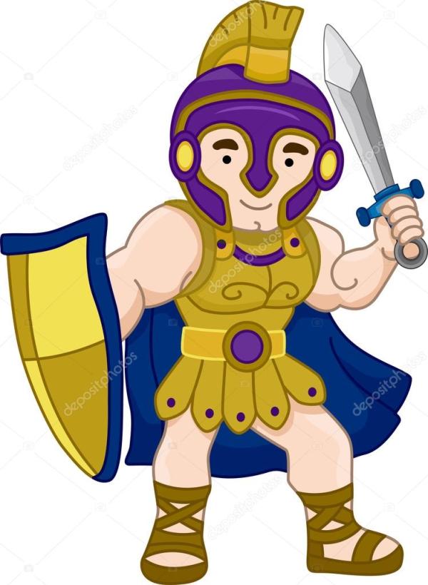 Greek Warrior Cartoon
