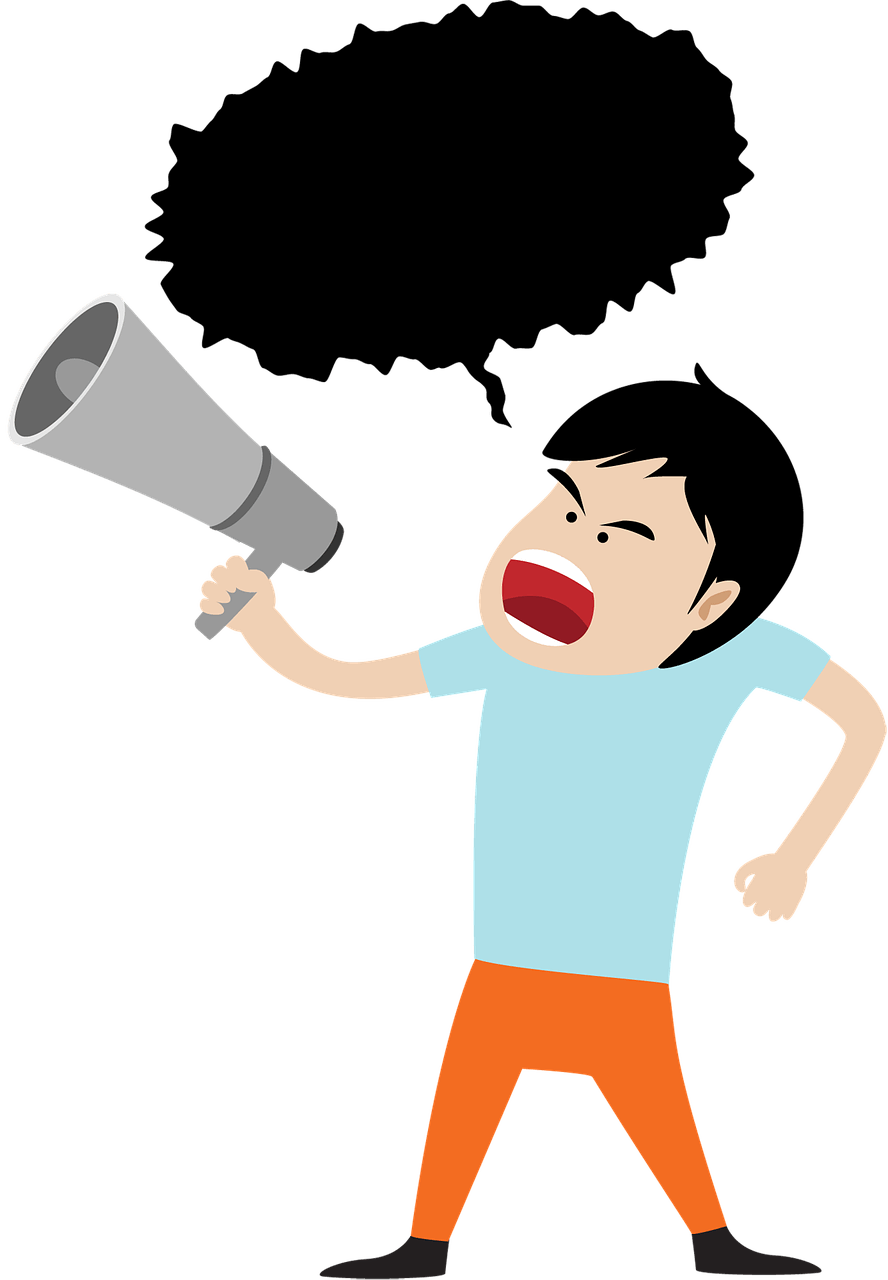 Megaphone clipart voice projection, Megaphone voice projection ...