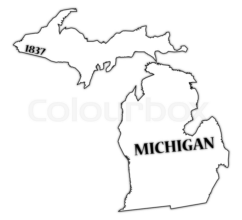 Michigan clipart line drawing, Picture #2964432 michigan clipart line ...