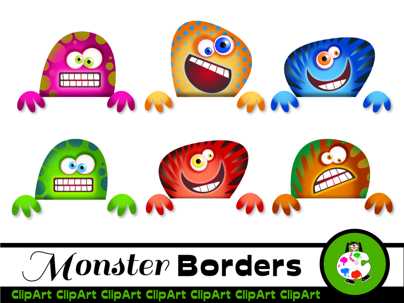 Monster clipart borders, Picture #2977946 monster clipart borders