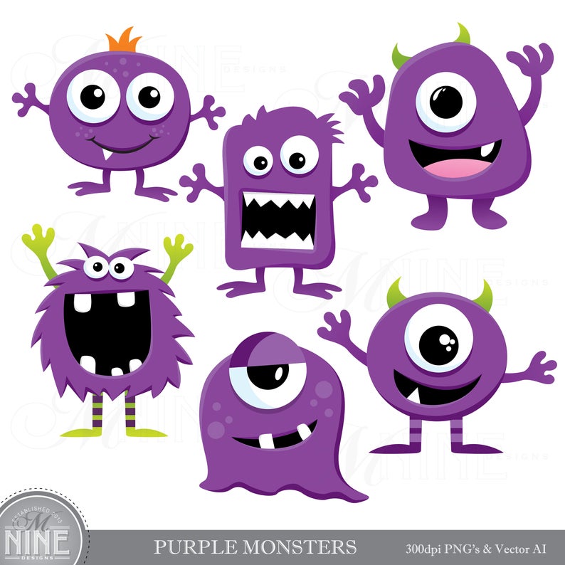 Monster clipart purple monster, Monster purple monster Transparent FREE ...