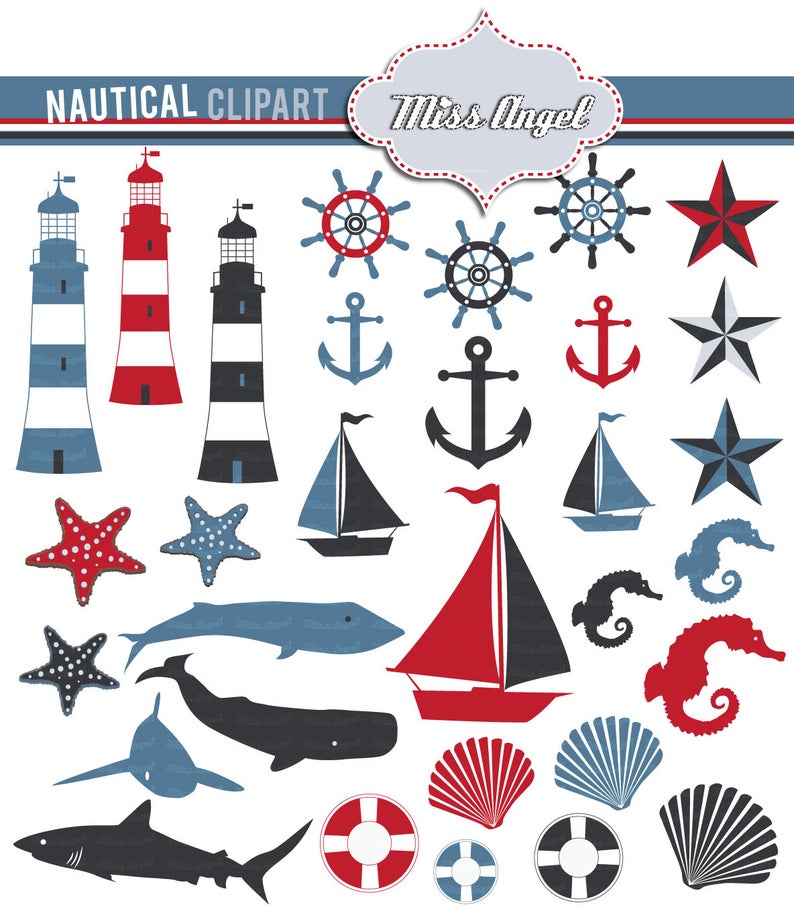 Nautical clipart scrapbook, Nautical scrapbook Transparent FREE for ...