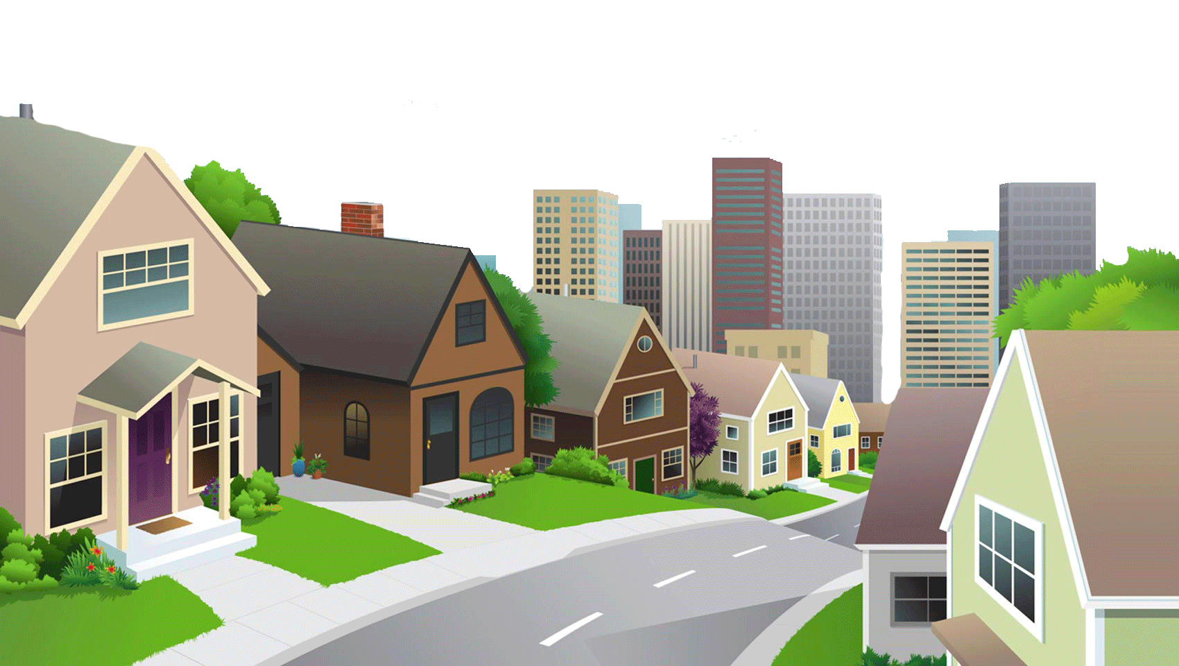 Neighborhood clipart suburb, Neighborhood suburb Transparent FREE for ...