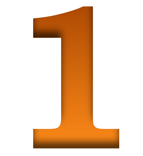 Number 1 clipart orange, Number 1 orange Transparent FREE for download ...