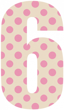 Number 6 clipart polka dot, Number 6 polka dot Transparent FREE for ...