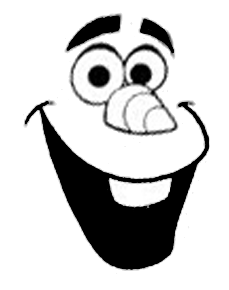 Olaf clipart black and white, Olaf black and white Transparent FREE for ...