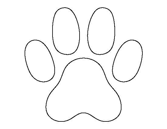 Paw clipart traceable, Paw traceable Transparent FREE for download on ...