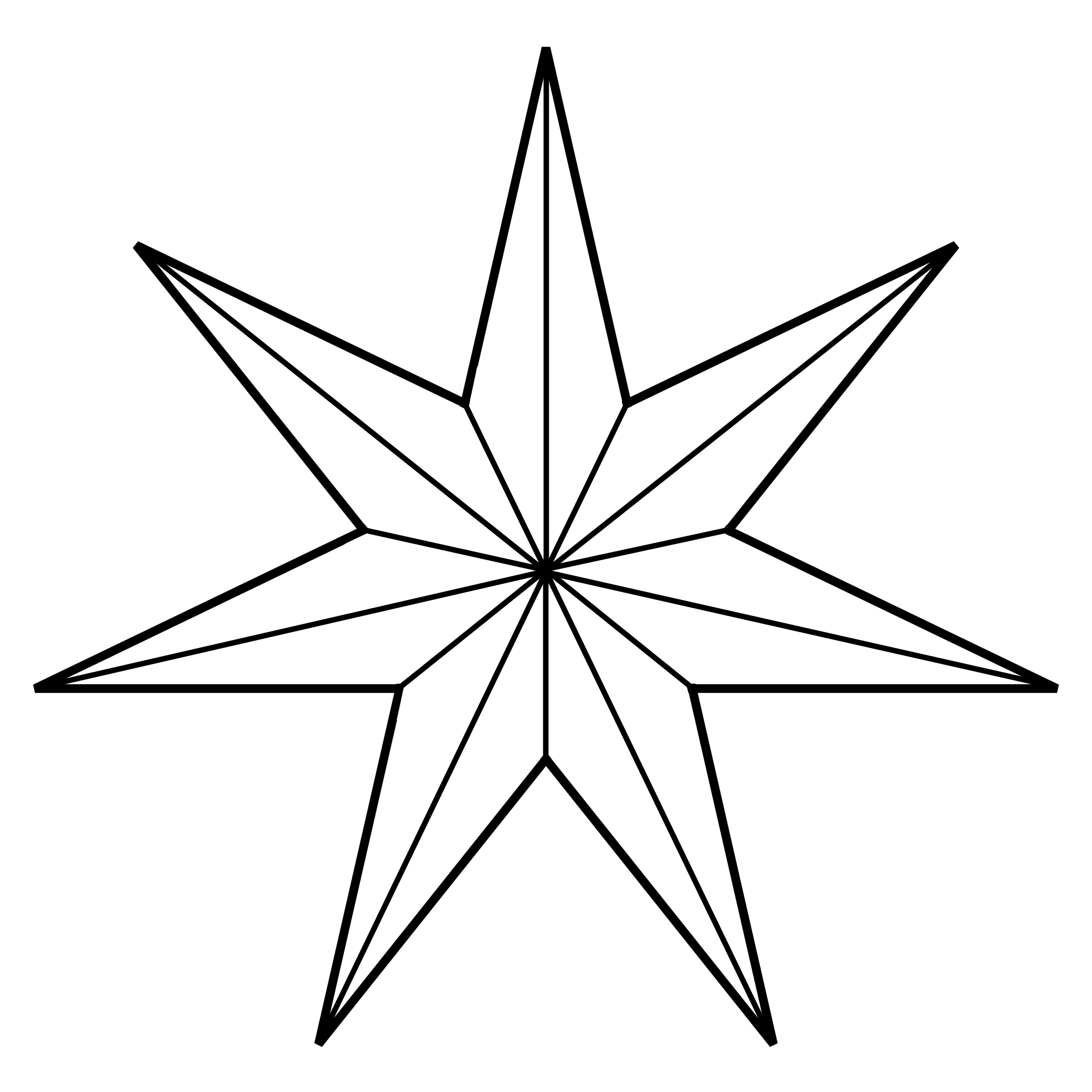 Pointing clipart 7 point star, Pointing 7 point star Transparent FREE ...