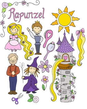 Rapunzel clipart fairy tale, Rapunzel fairy tale Transparent FREE for ...
