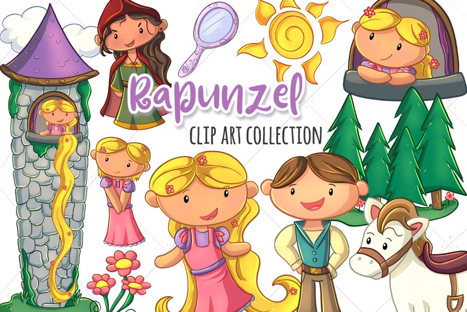 Rapunzel clipart fairy tale, Rapunzel fairy tale Transparent FREE for ...