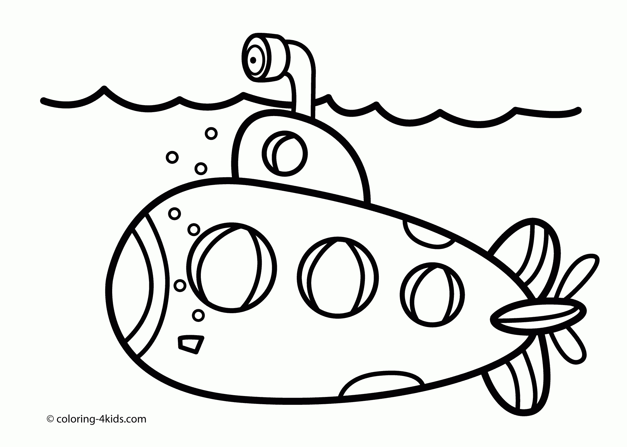 Submarine clipart submarine outline, Submarine submarine outline ...
