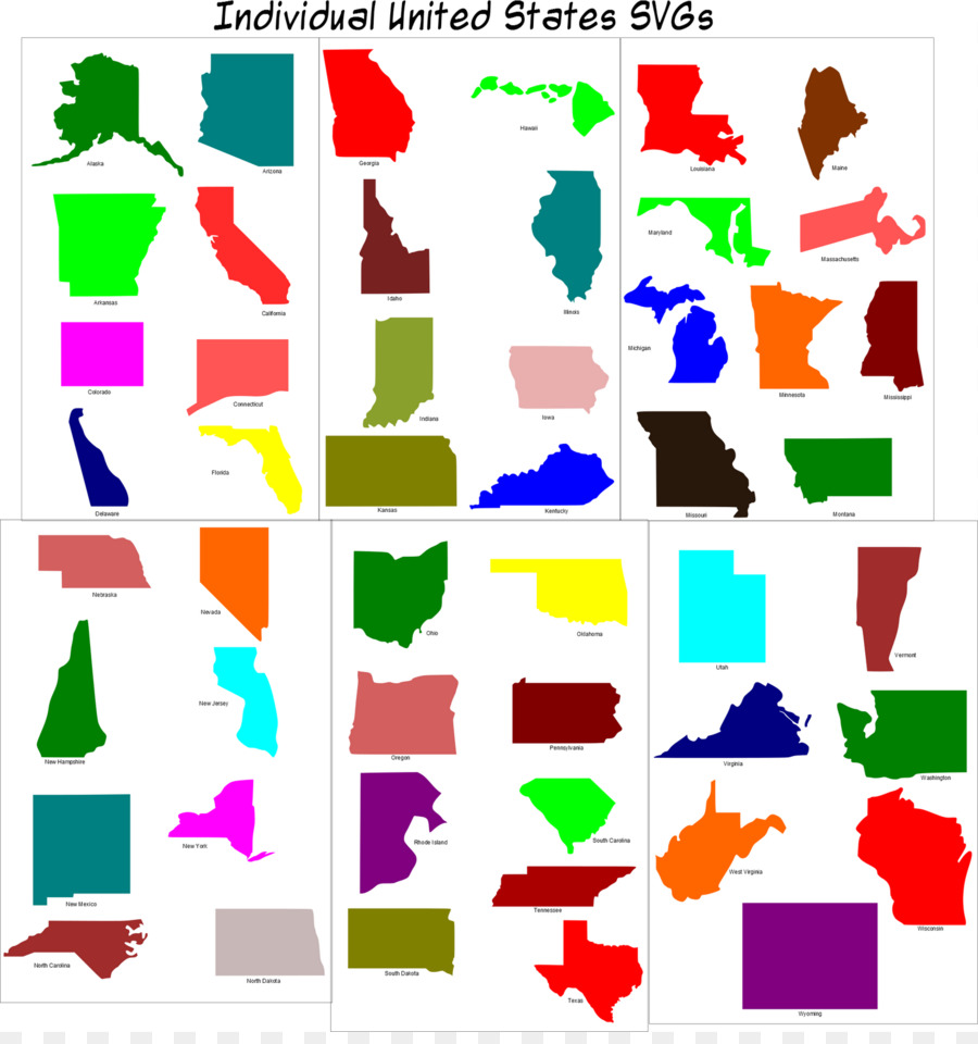 United states clipart state individual, United states state individual ...